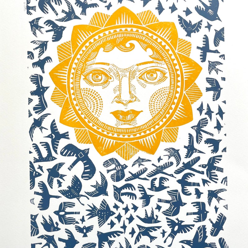 Linoleum Prints - Etsy