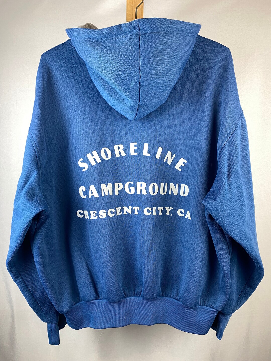 Shoreline Campground Vintage 90s Full Zip Beach Hoodie | Crescent City ...