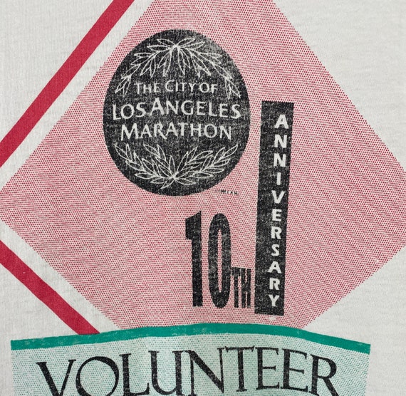 Original 90s City of Los Angeles Marathon Volunteer G… - Gem