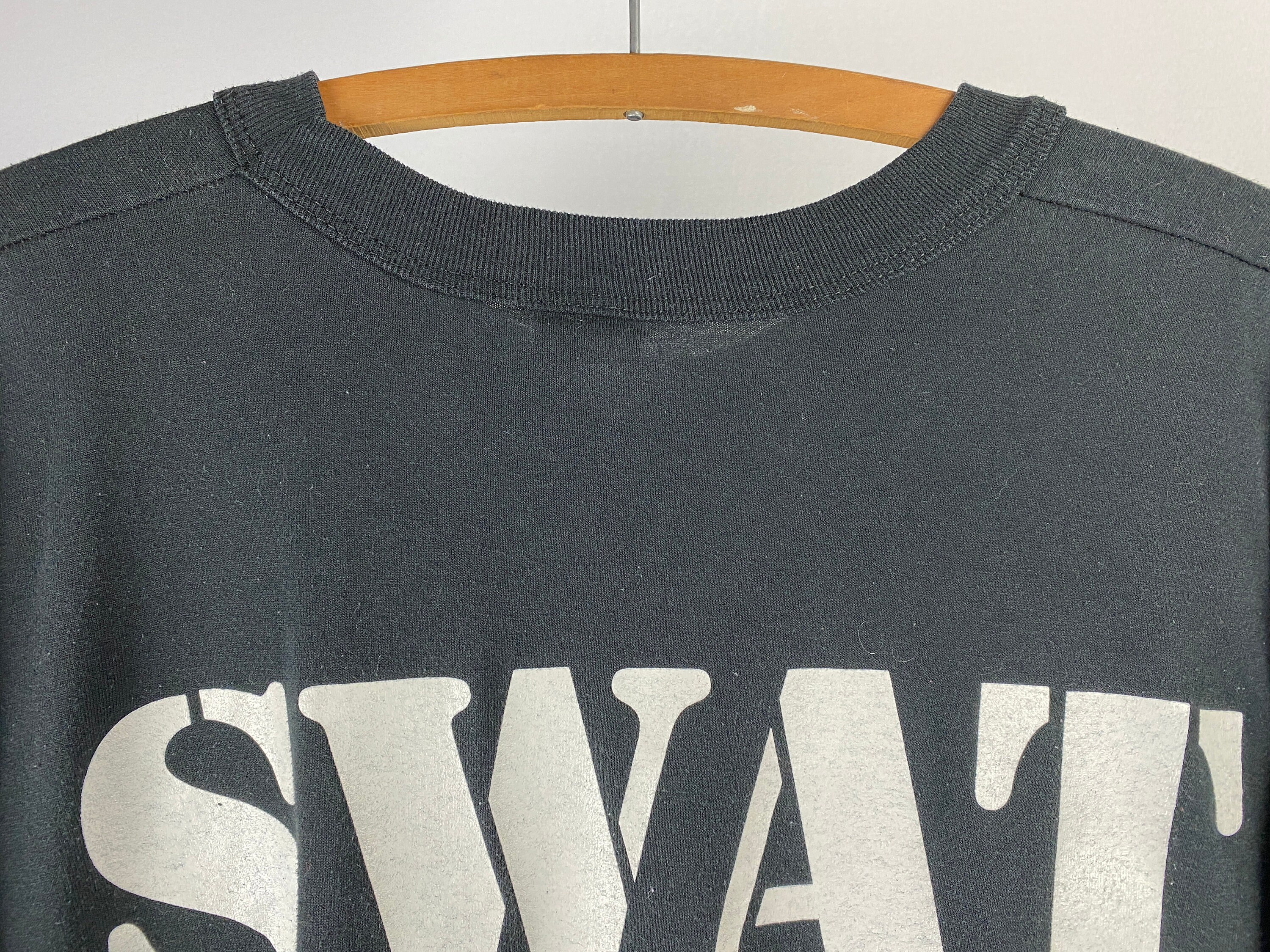 Tee Swing Vintage 90s SWAT Team Double Sided Graphic T-shirt Made in ...