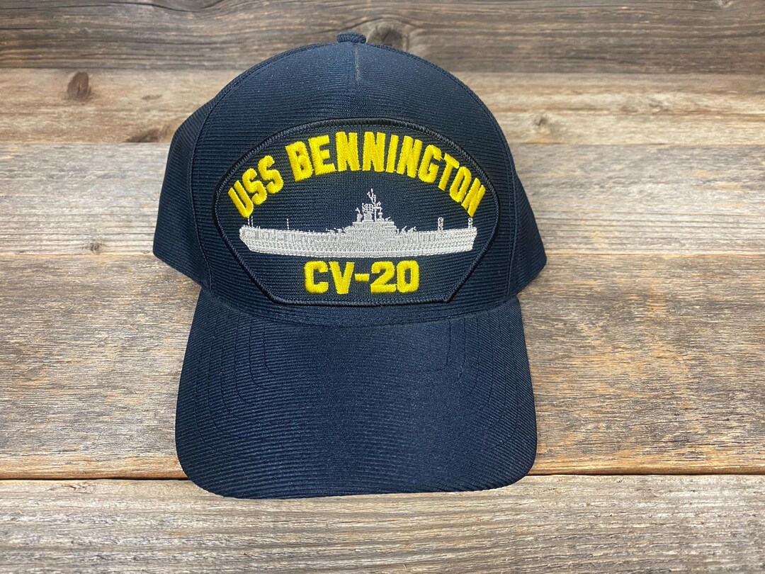 Vintage 90s/y2k USS Bennington CV-20 Navy Aircraft Carrier Snapback Hat ...
