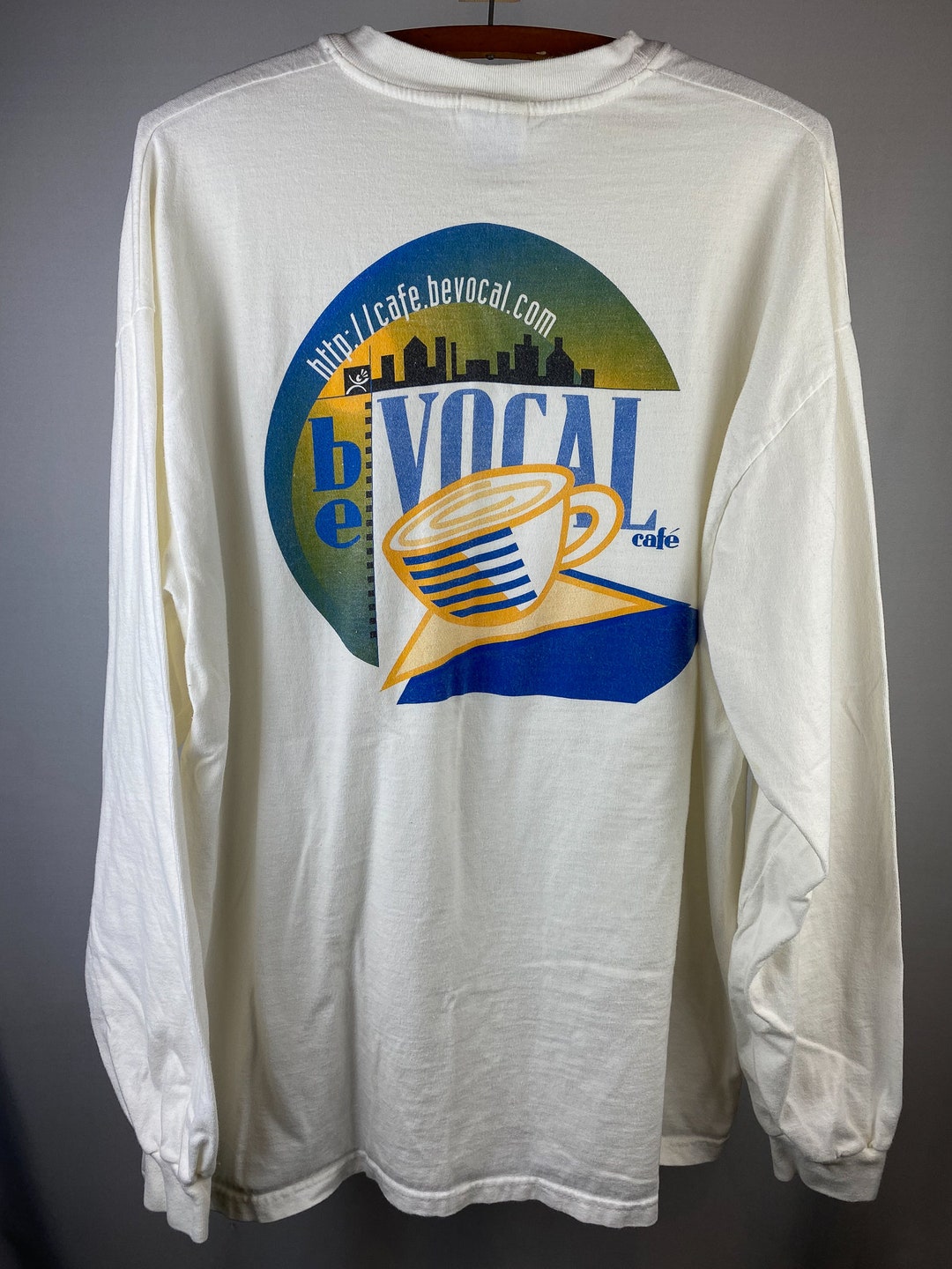 Vintage Y2K 100% Cotton Graphic T-shirt | Bevocal Cafe | Coding Shirt ...