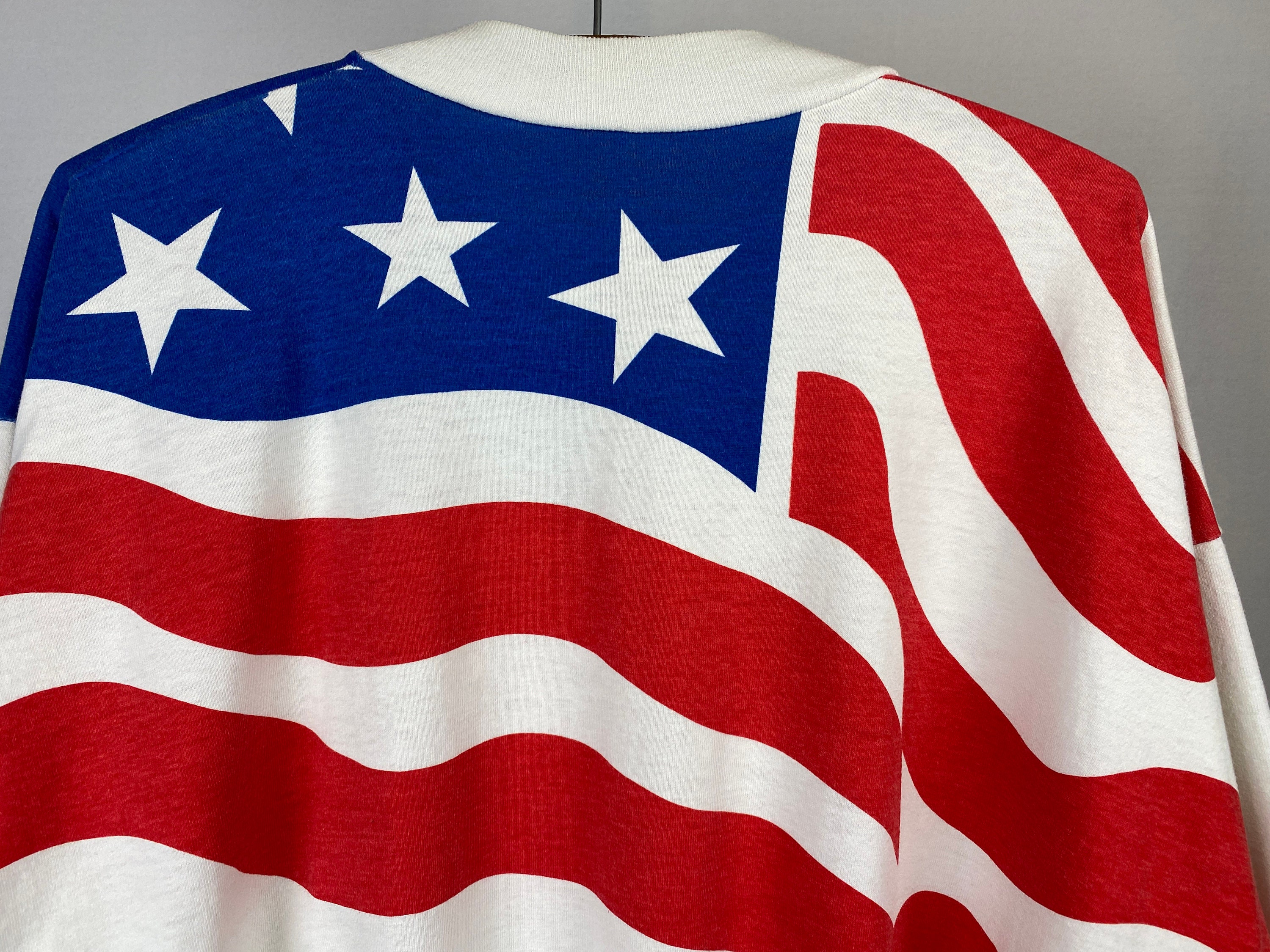 90s Y2k American Flag Full Zip Lightweight Sweatshirt Vintage 1990s ...
