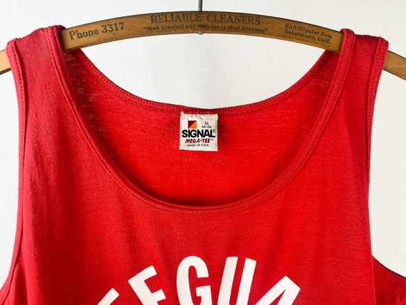 Original 90s California Lifeguard Red Tank Top | Sign… - Gem