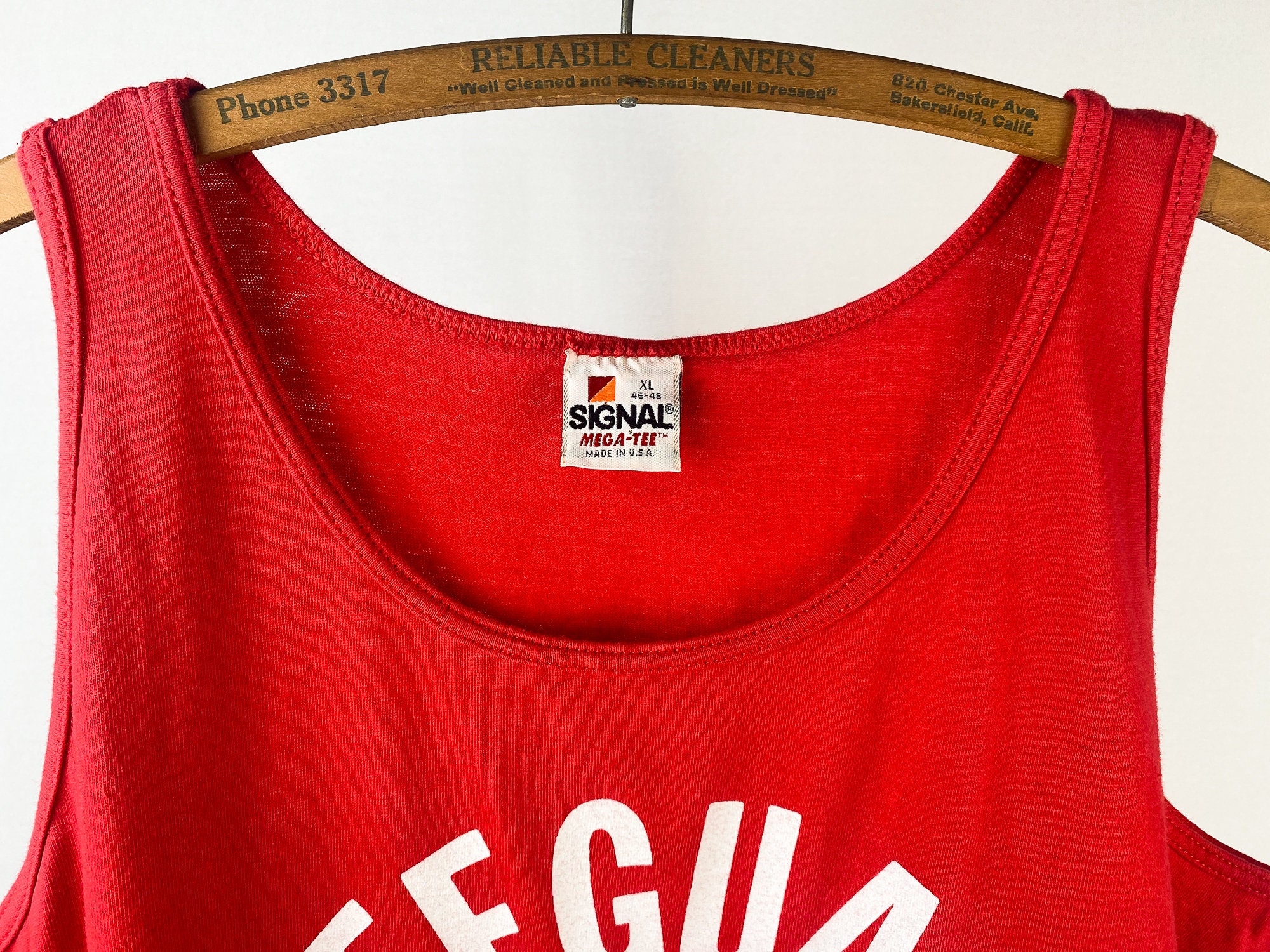 90s California Lifeguard Tank Top: Vintage Red Signal Mega-tee - Etsy