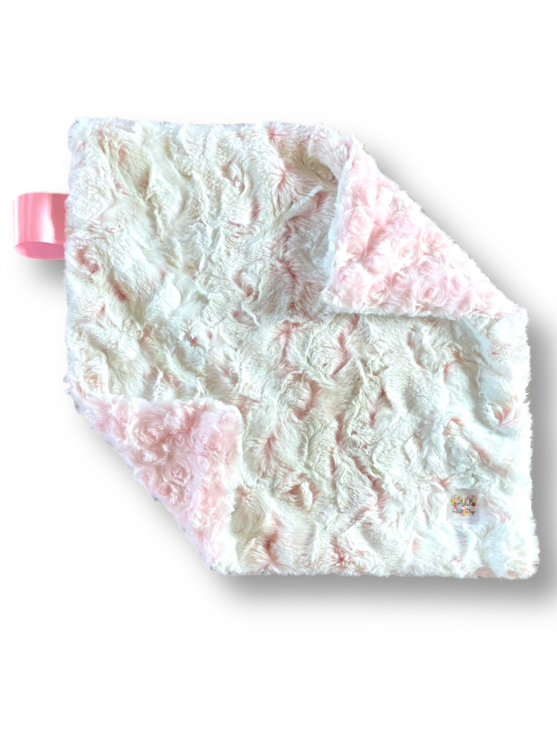 Mini Lovey Double Minky/snowy Owl Rosewater Minky/swirl Rose - Etsy