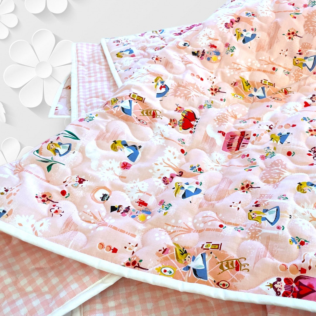 Baby Quilt - Alice Down the Rabbit Hole Quilt / Quilted Baby Blanket ...