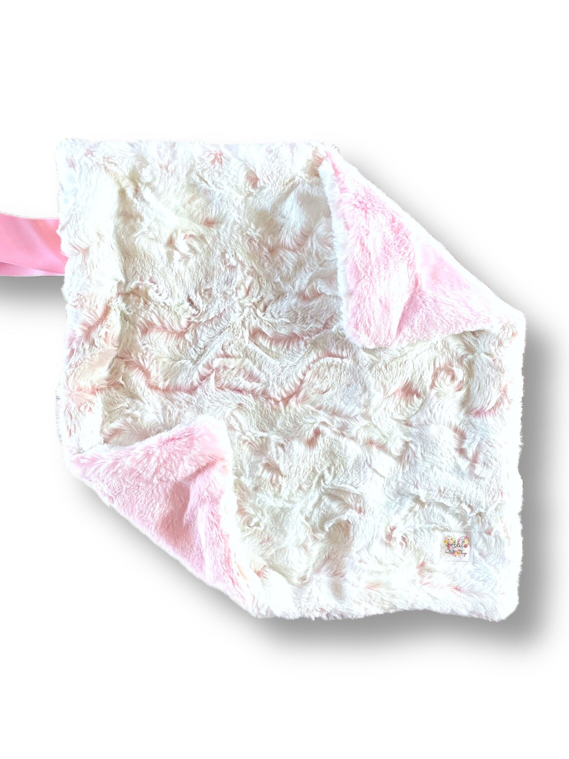 Mini Lovey Double Minky/snowy Owl Rosewater Minky/swirl Rose - Etsy