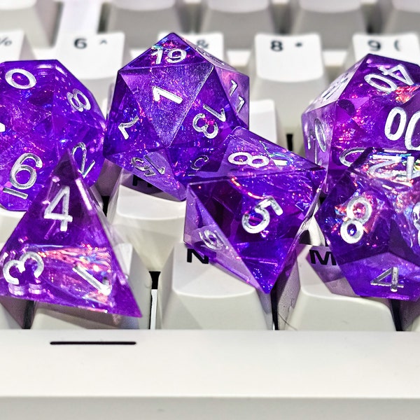 Purple Dice Set - Etsy