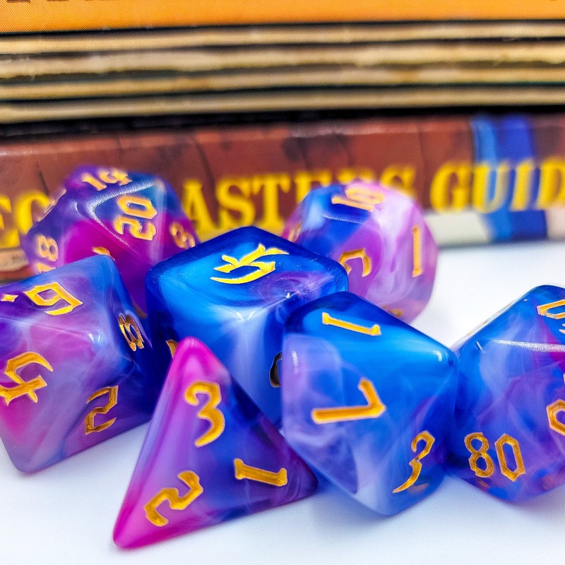 Purple Dice Set - Etsy