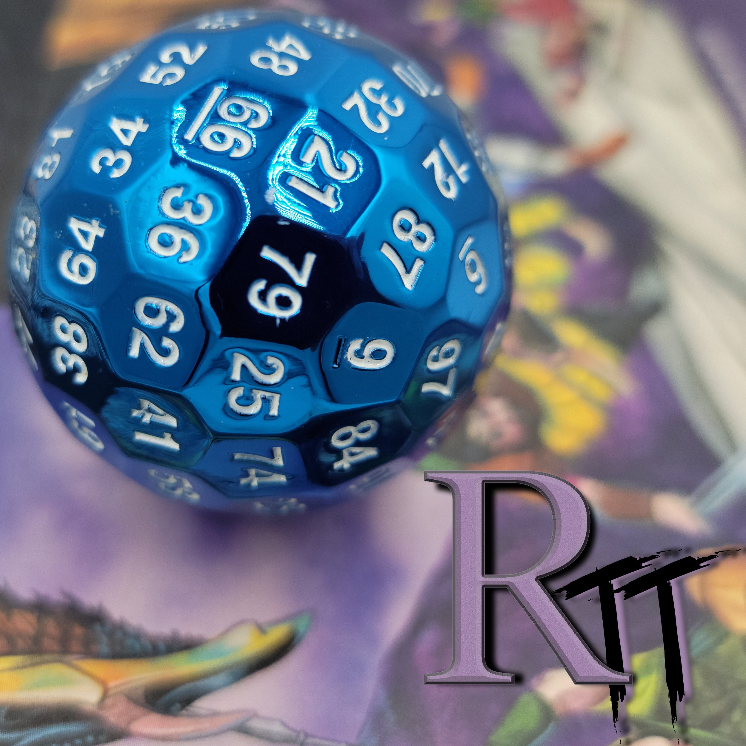 Blue Solid Metal D100 Polyhedral Round DND Die 100 Sided Dice - Etsy