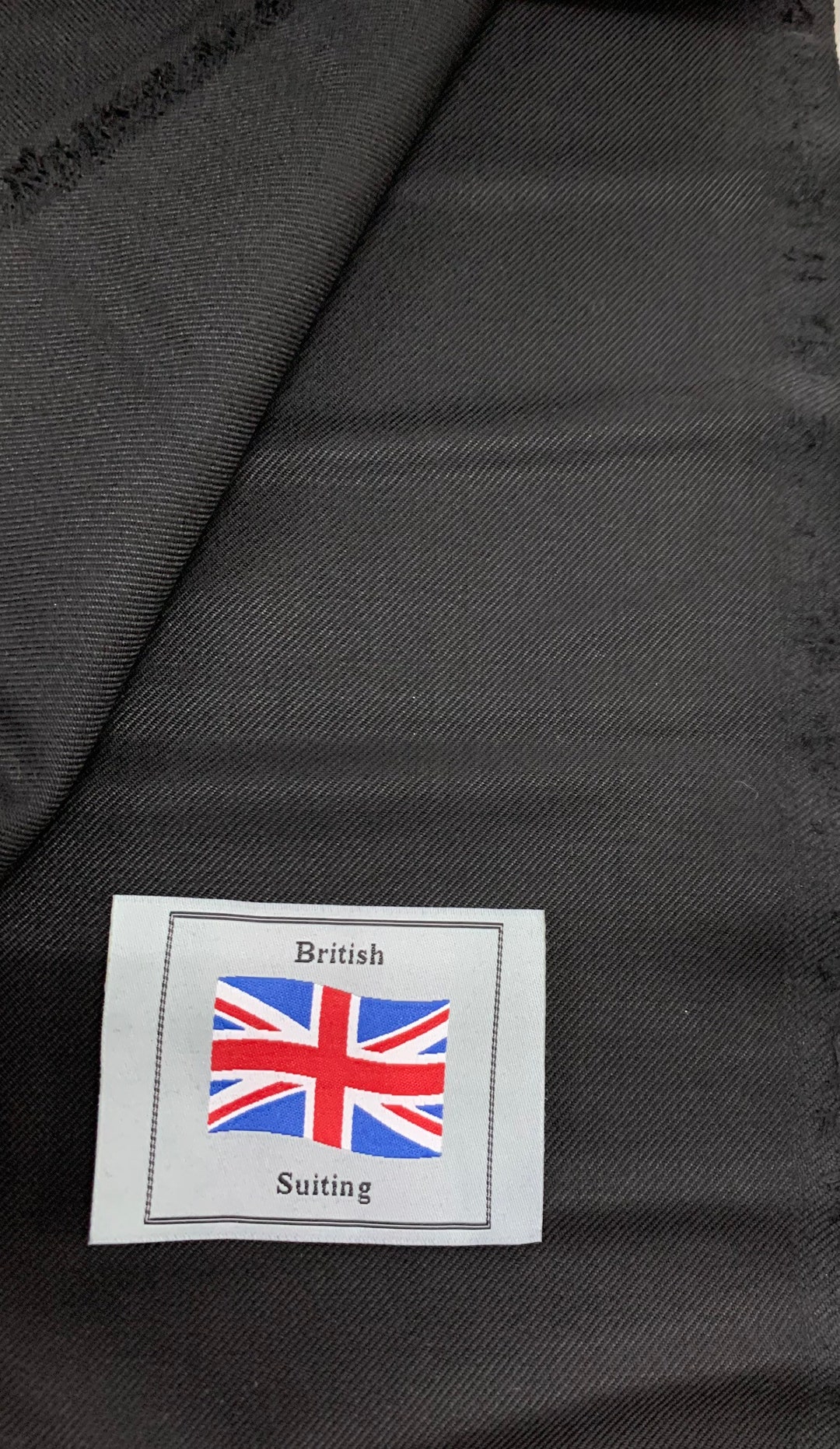 Black Twill Wool Blend Suit Uniform Fabric. Made in England. - Etsy