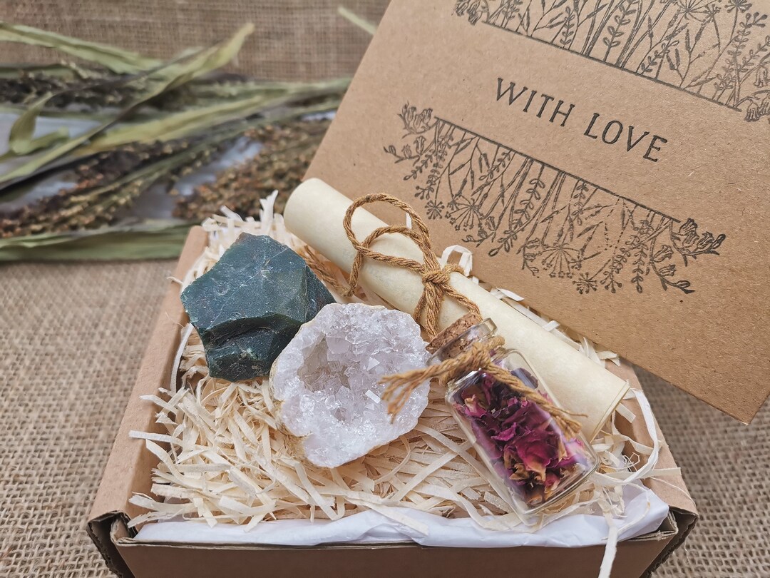 Little Box of Strength Crystal Gift Set + Personalised Hand Stamped Card - Etsy UK