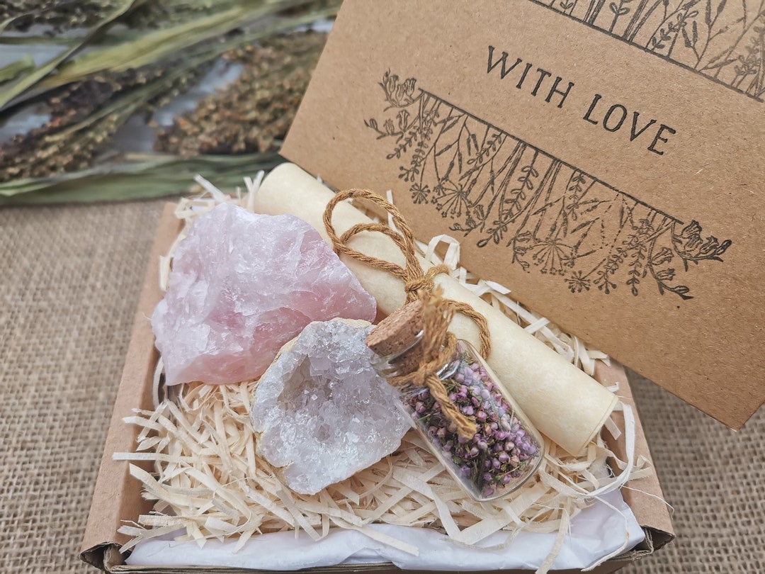 Little Box of Love Crystal Gift Set + Personalised Hand Stamped Card ...