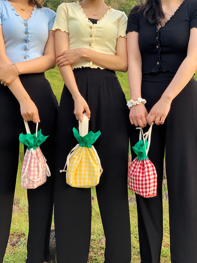 Pineapple Drawstring Pouch Bag - Etsy