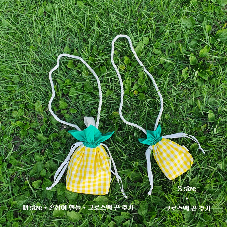 Pineapple Drawstring Pouch Bag - Etsy