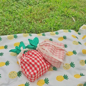 Pineapple Drawstring Pouch Bag - Etsy