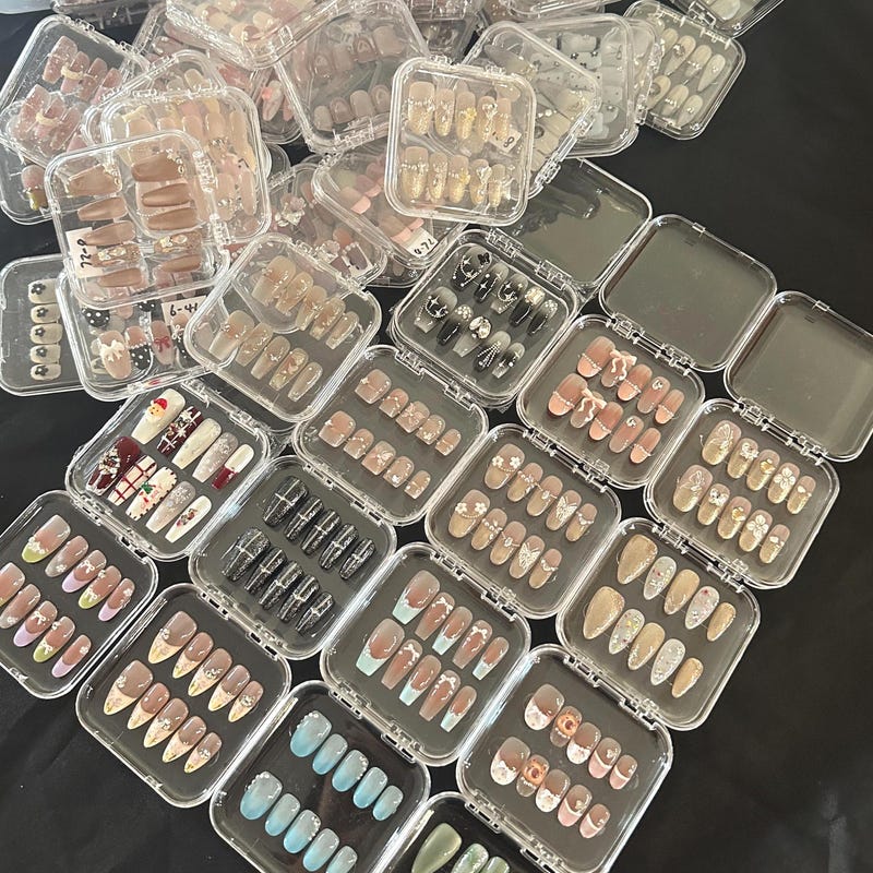 Wide False Nails - Etsy