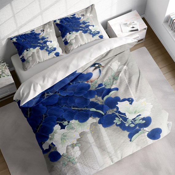 Home & Living Asian Chinese Bedding Set Quail Morning Glory Duvet Cover ...