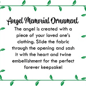 Angel Memorial Ornament SVG/PDF/AI - Digital File Only - Etsy