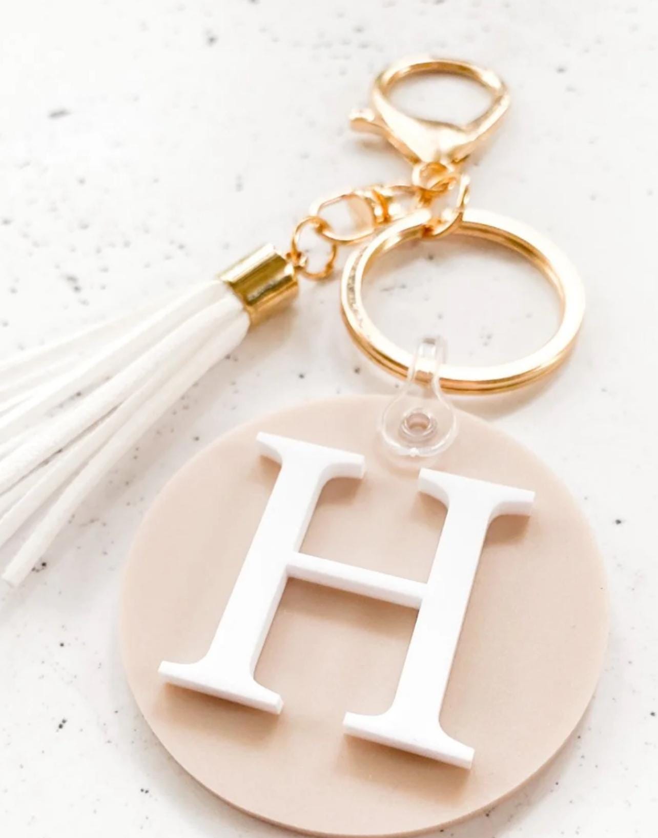 Personalized Acrylic Alphabet Keychain: Customizable Name Initials for ...