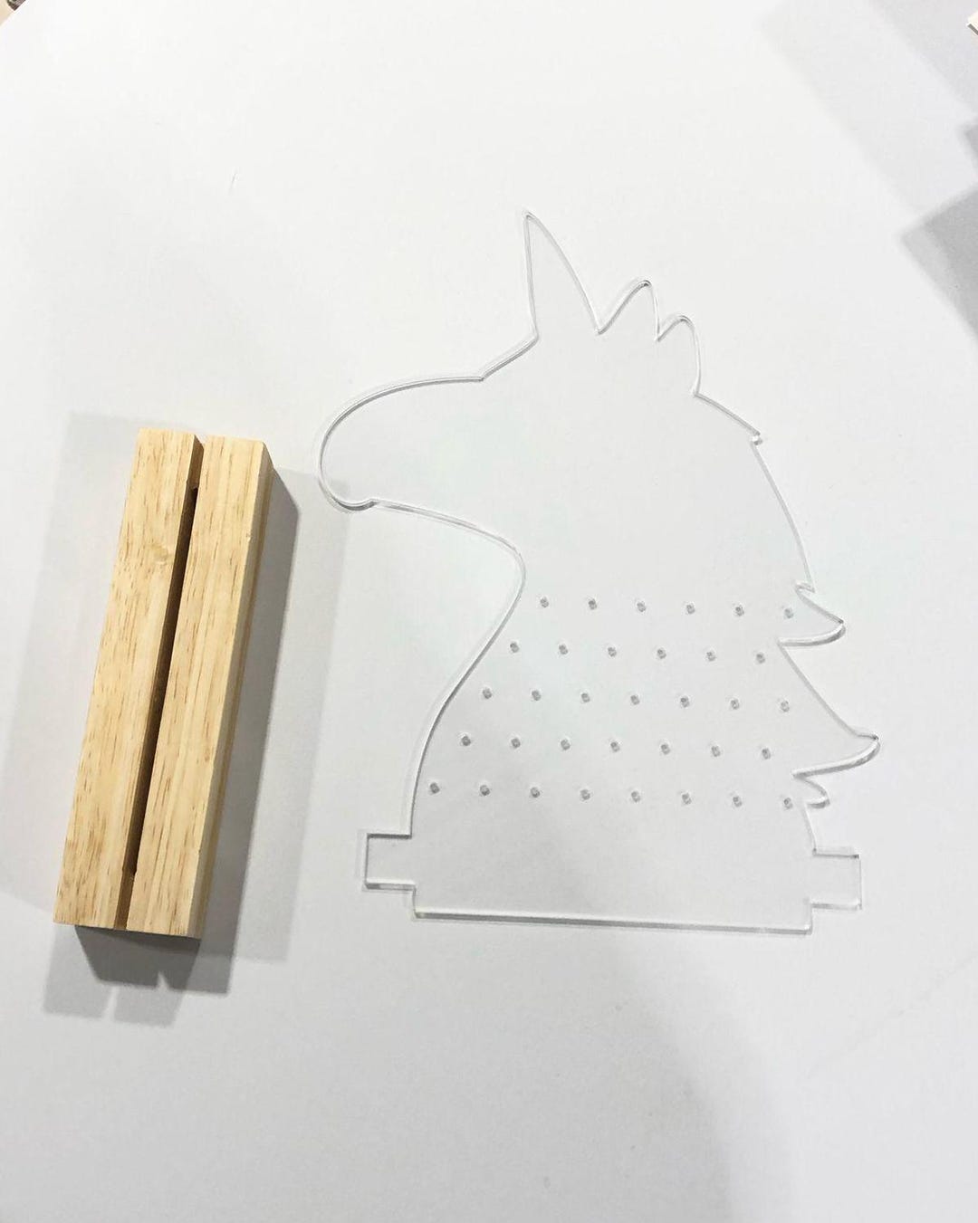 LED Unicorn Earring Display Stand: Acrylic Jewelry Organizer - Etsy