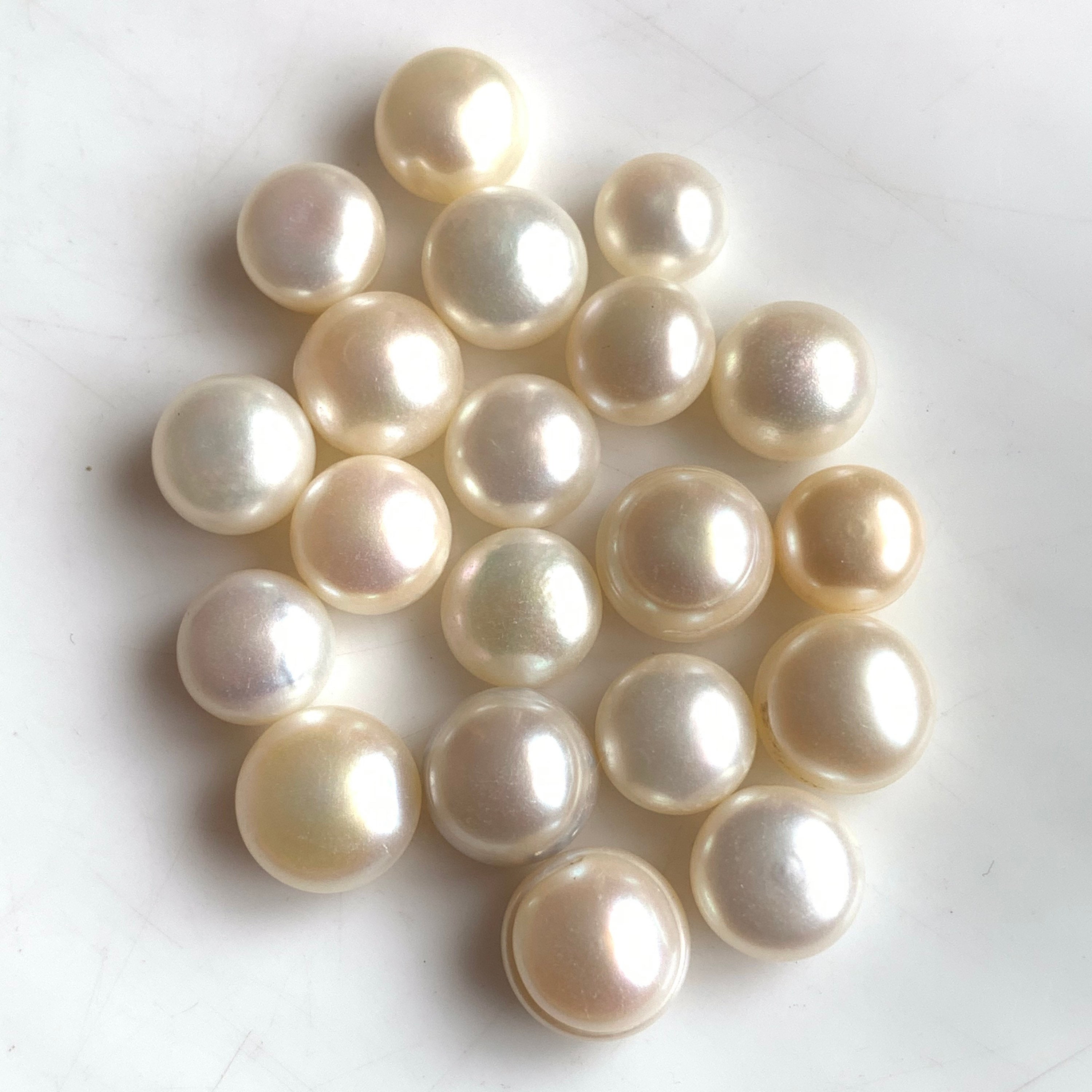 5 Pcs 10mm Perle naturelle Lisse Rond Cabochon Gemme Loose | Etsy