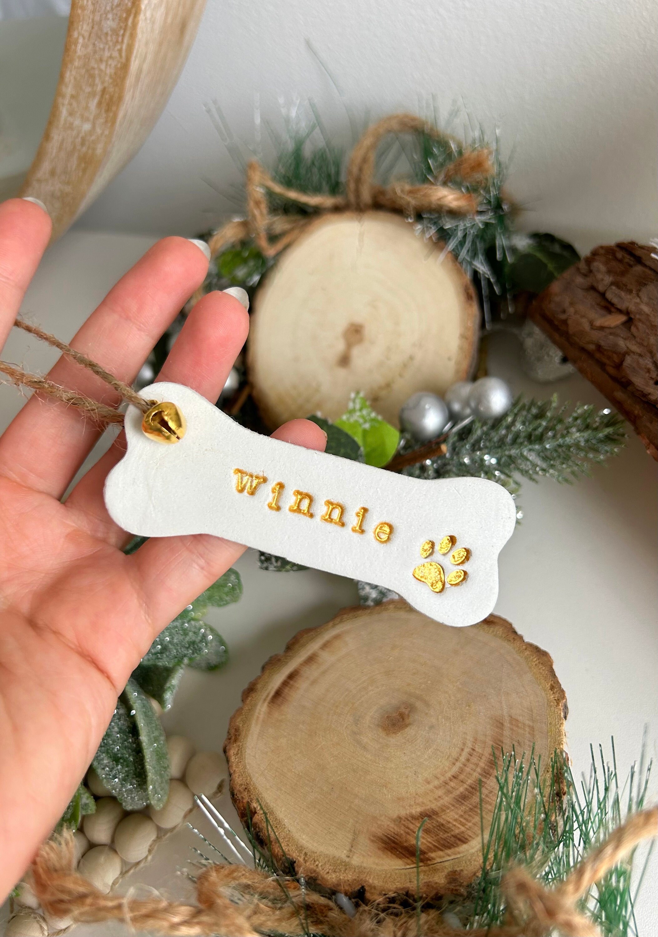 Personalised Dog Bone Christmas Decoration, Dog Bone Tree Decoration ...