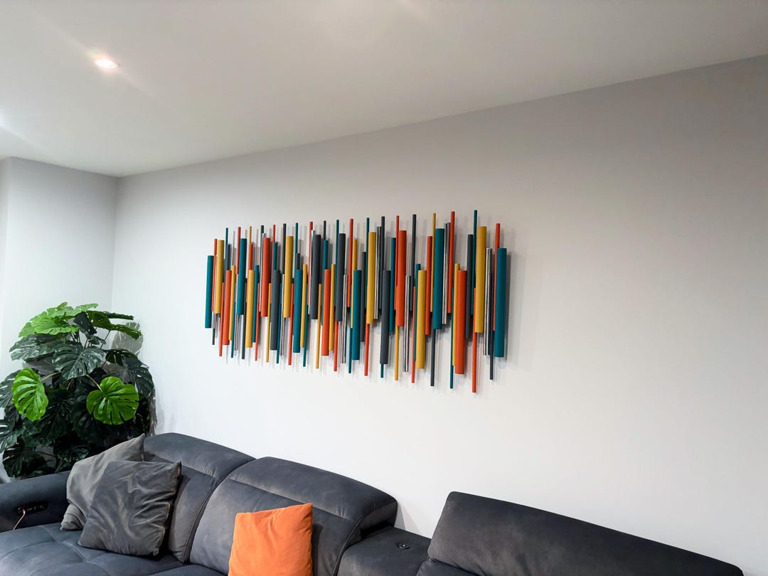 Vibrant Wall Decor - Eye Catching Art - Statement Wall Art - Abstract ...