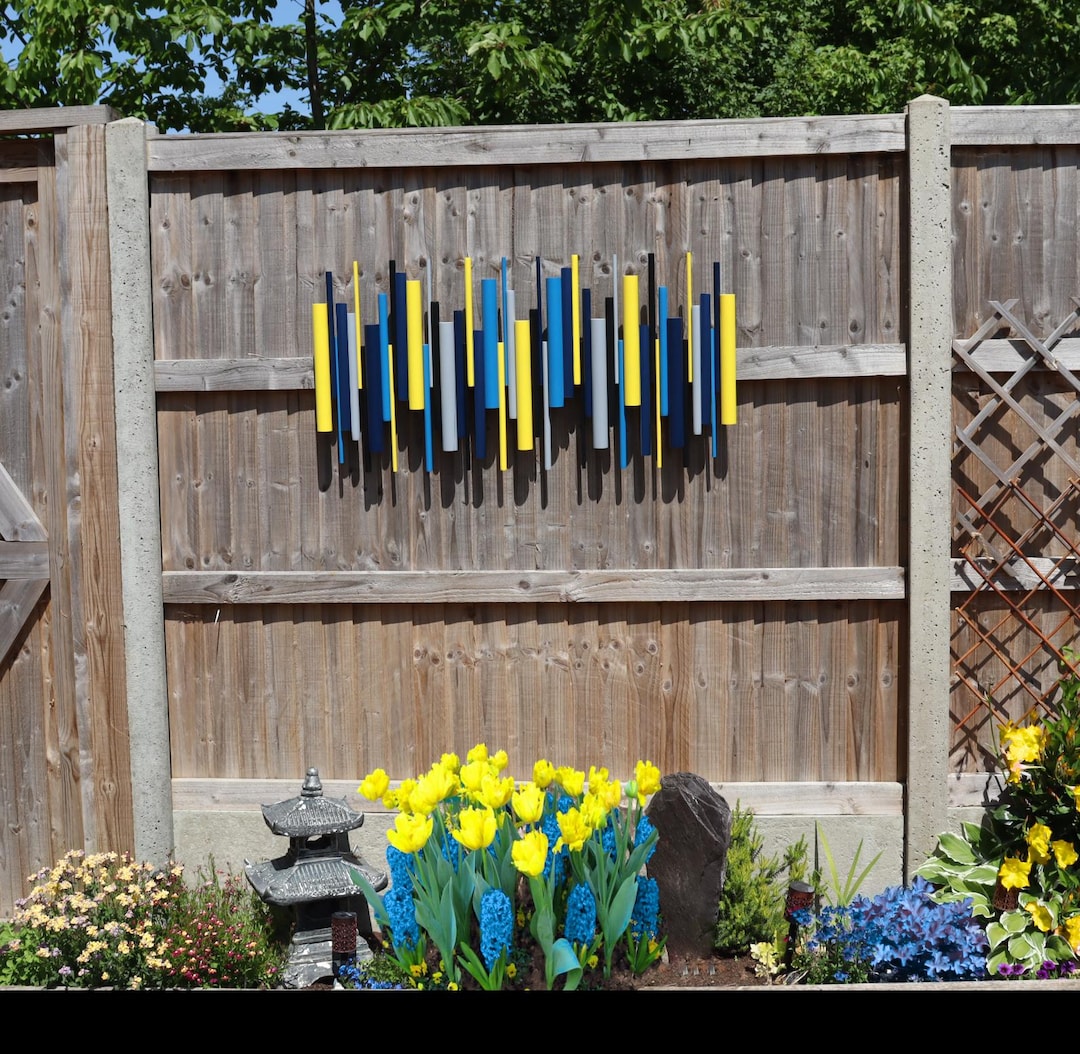 Garden Sculpture, Wood Garden Decor, Yard Decor, Patio Wall Panel ...
