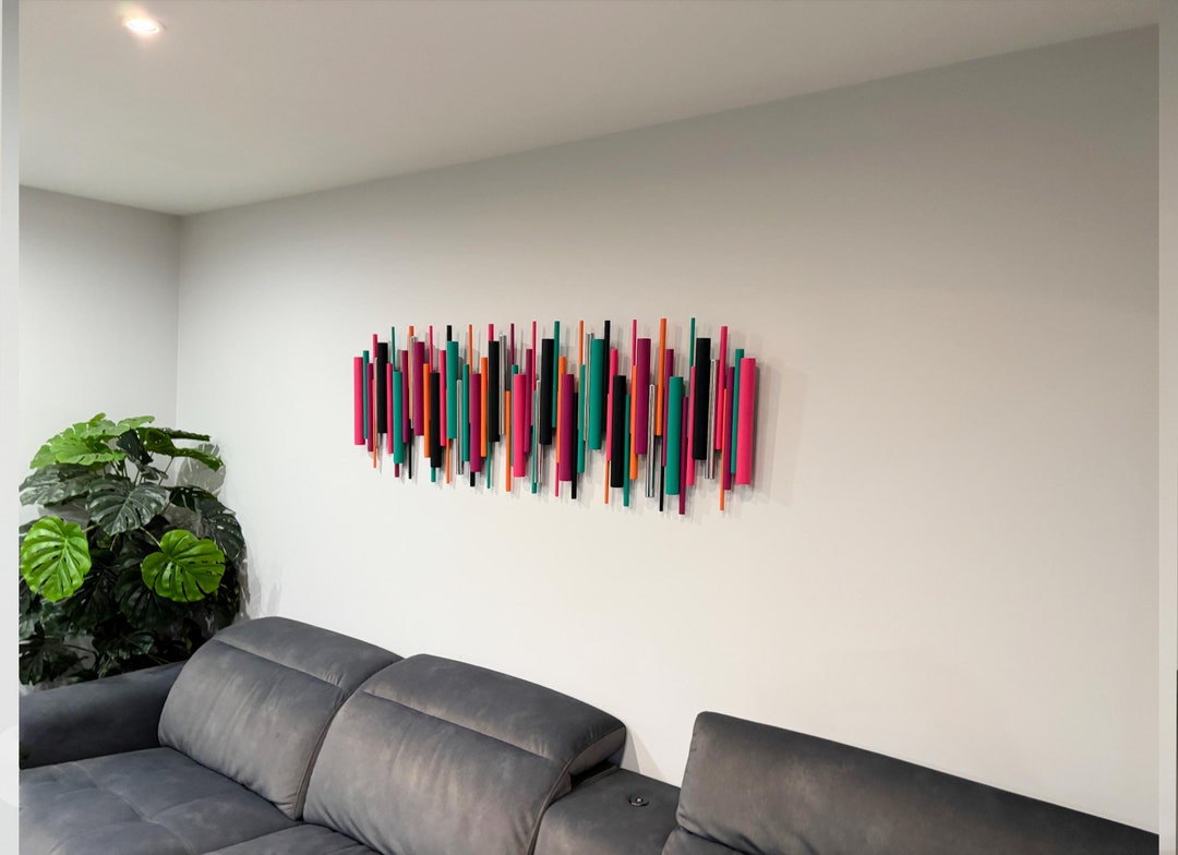 Multicolour Wall Sculpture – Abstract Modern Wood Wall Art - Etsy