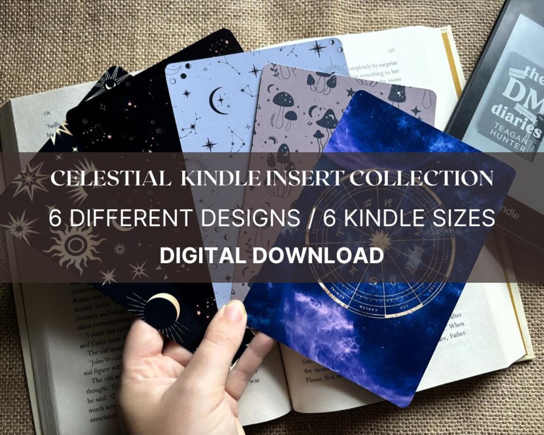 Celestial Digital Download Kindle Insert Collection, Paperwhite Case ...