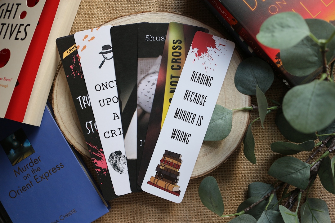 Mystery Bookmark Set: True Crime Detective Designs - Etsy