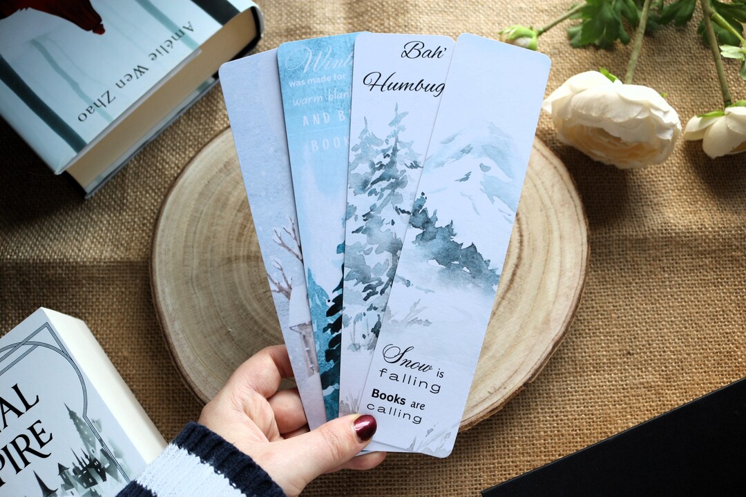 Winter Wonderland Bookmark Collection, Christmas Bookmark Collection ...
