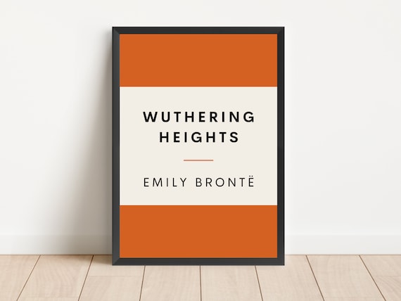 Wuthering Heights Book Cover Poster