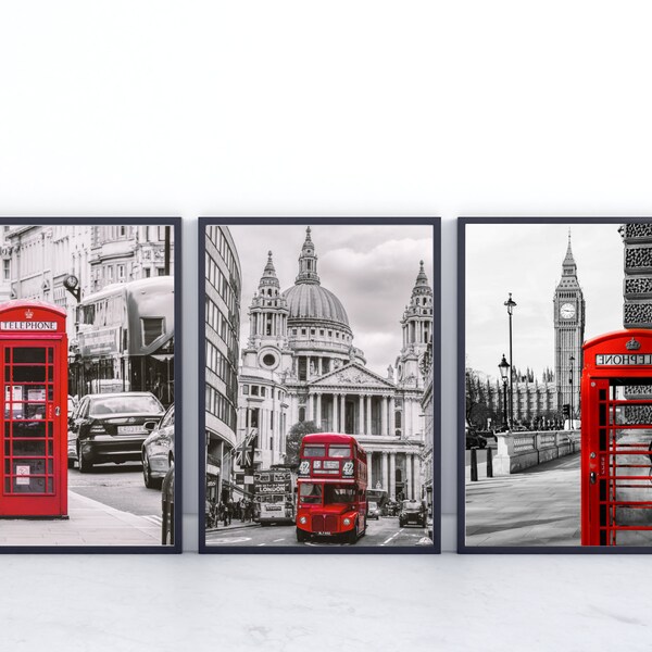 London Wall Art - Etsy