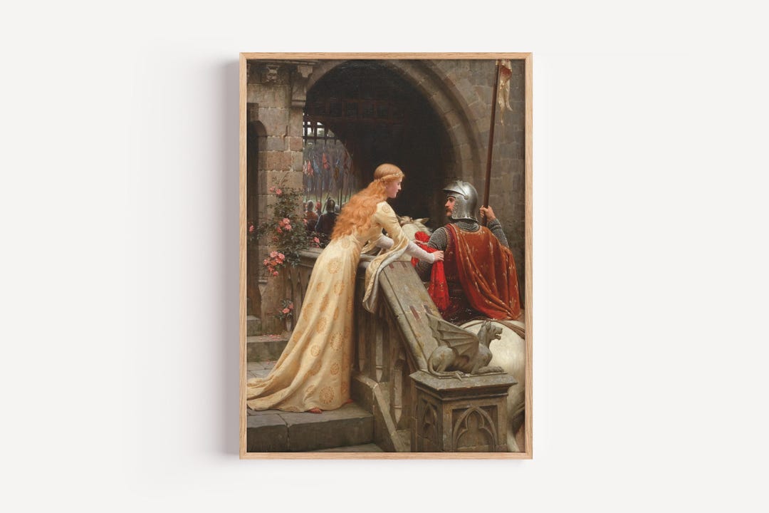 Godspeed Print: Edmund Blair Leighton, Romantic Medieval Knight Art - Etsy