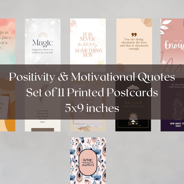 Motivational Postcards - Etsy UK