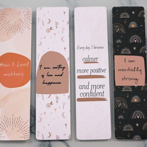 Mental Health Bookmark Bundle Mental Health Awareness Positive Quotes ...