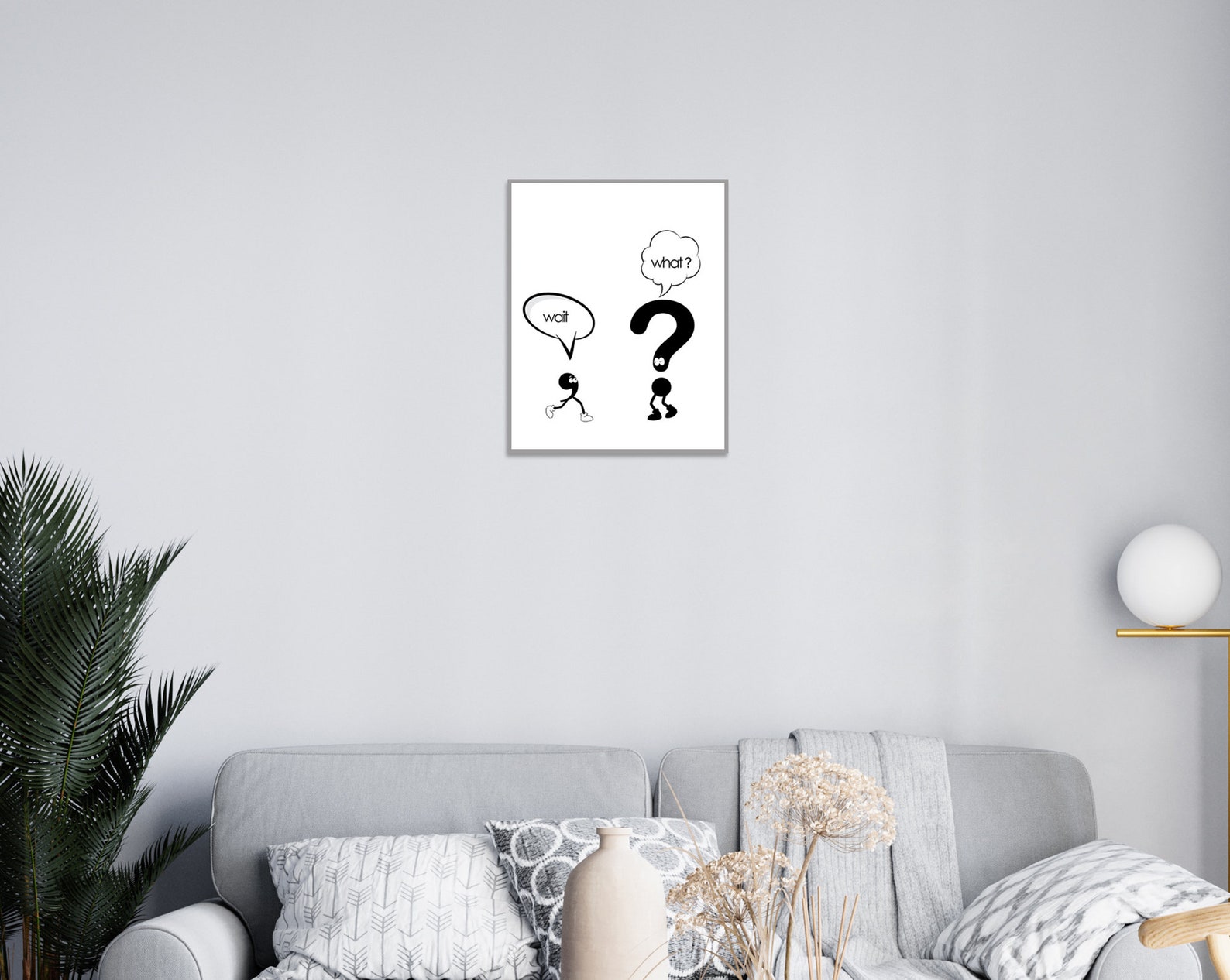 Funny wall art Funny wall décor Gift for fun Wait what | Etsy