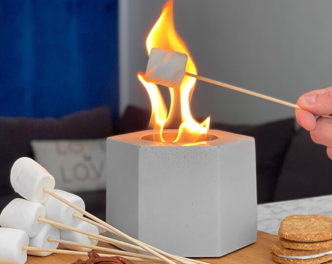 Mini Fire Pit Led Tealight Candle With Holder 3D Printed - Etsy