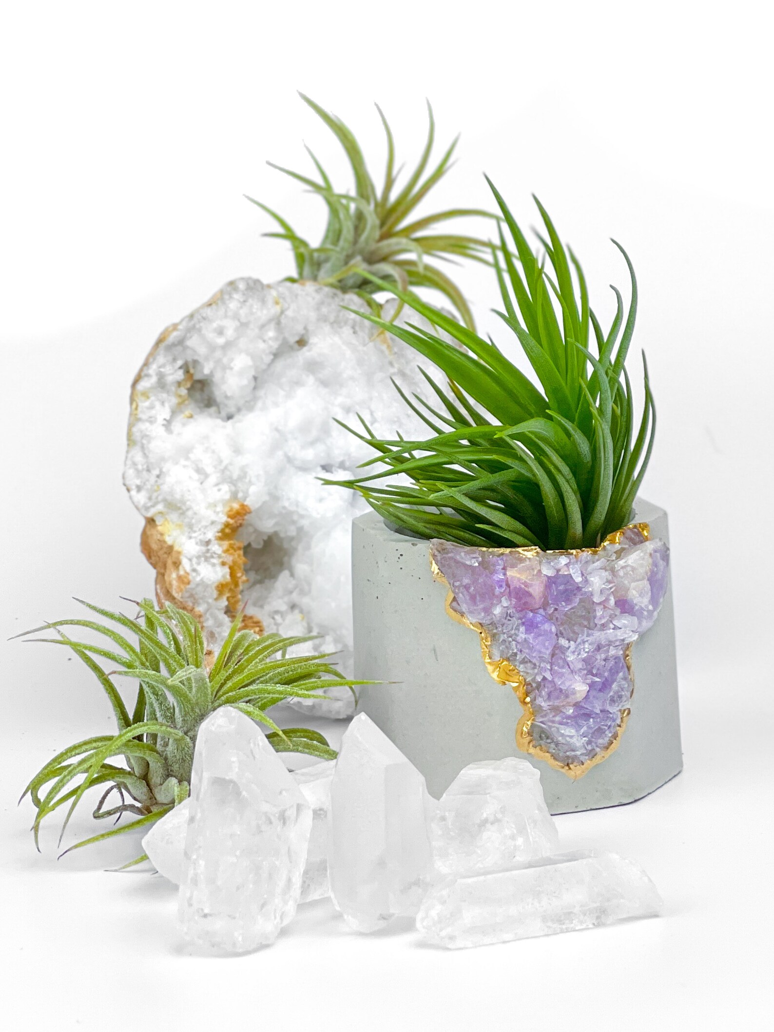 Geode Planter Pot Amethyst Crystal Planter Vase Small - Etsy