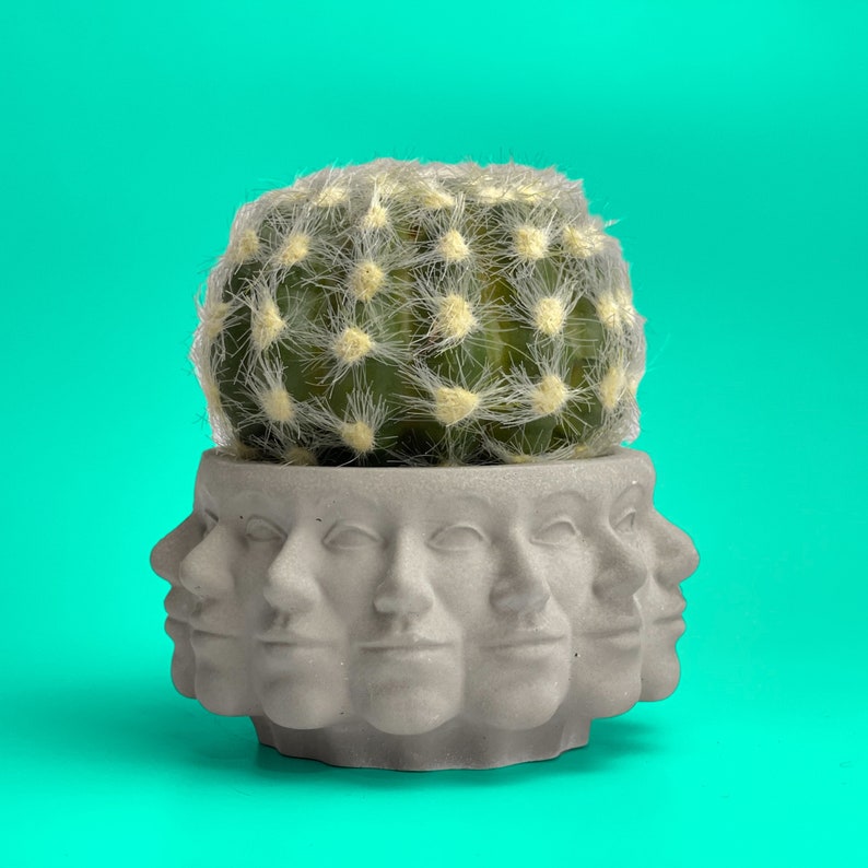 Multi Face Planter Many Faces Planter Pot Human Head Planter - Etsy