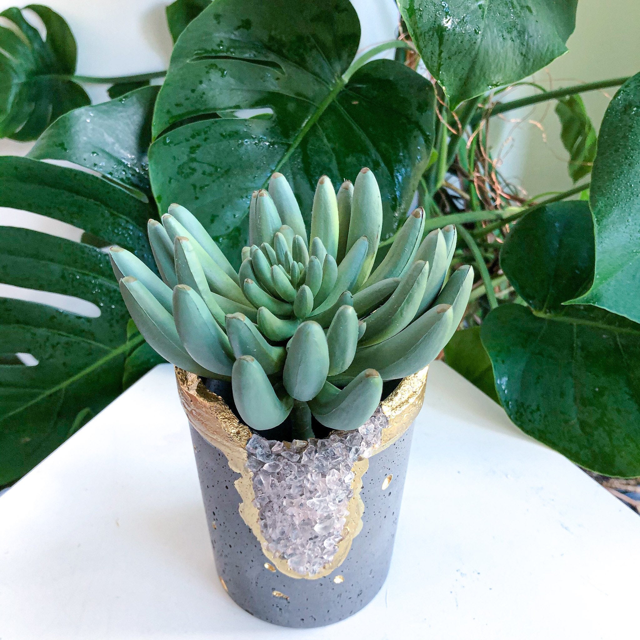 TOP 100 Geode Planter Large Crystal Succulent Planter | Etsy