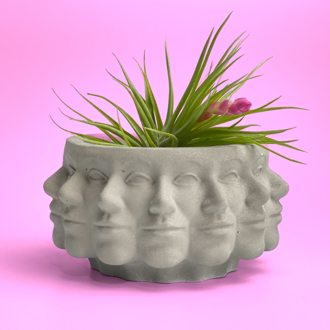 Multi Face Planter, Many Faces Planter Pot, Human Head Planter Pot ...