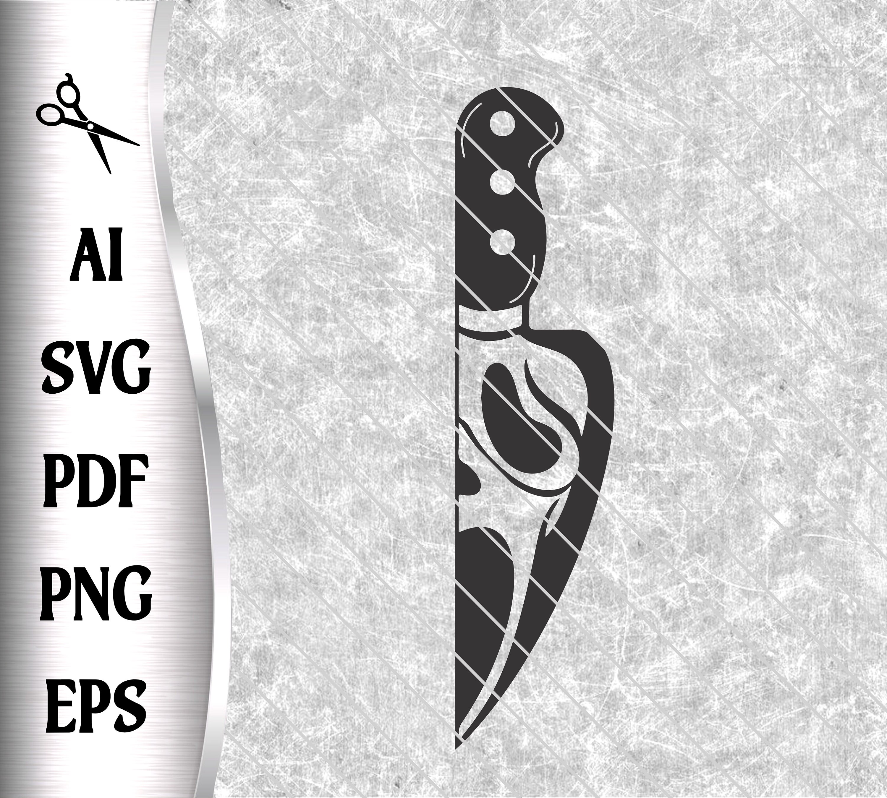Ghostface Knife Svg