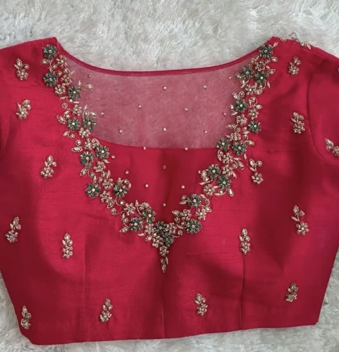 Maggam Blouse | Handmade Embroidery Blouse |blouse| Blouse Pattern ...
