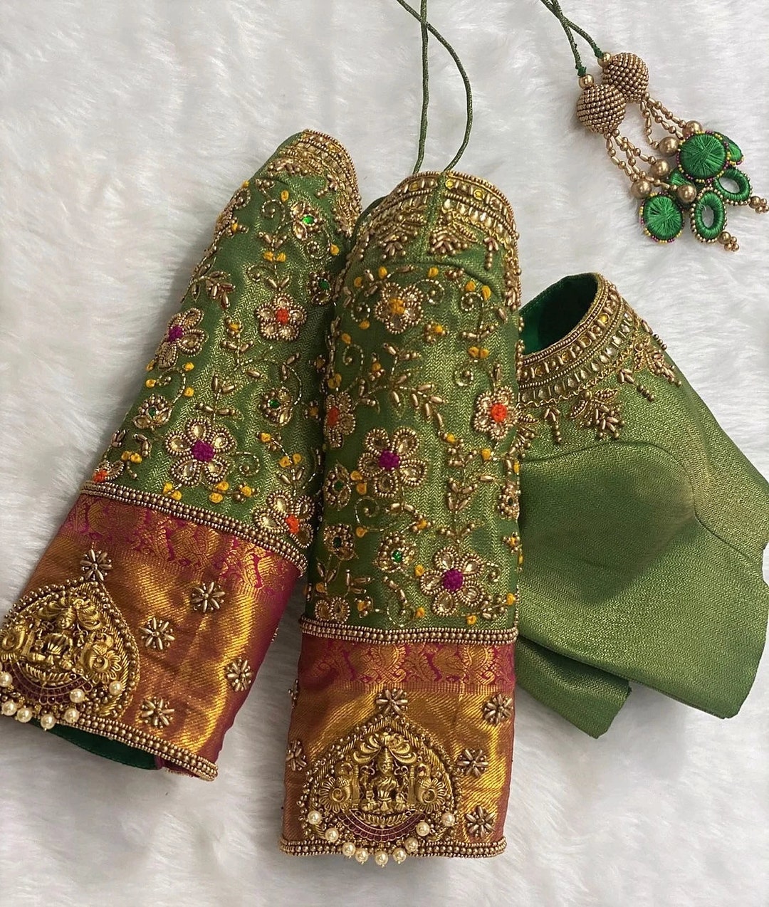 Maggam Work Blouse | Handmade Embroidery Blouse | Saree Blouse With ...