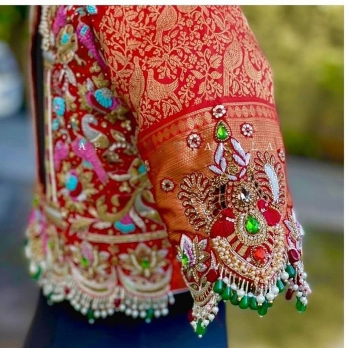 Maggam Work Blouse | Handmade Embroidery Blouse | Saree Blouse With ...