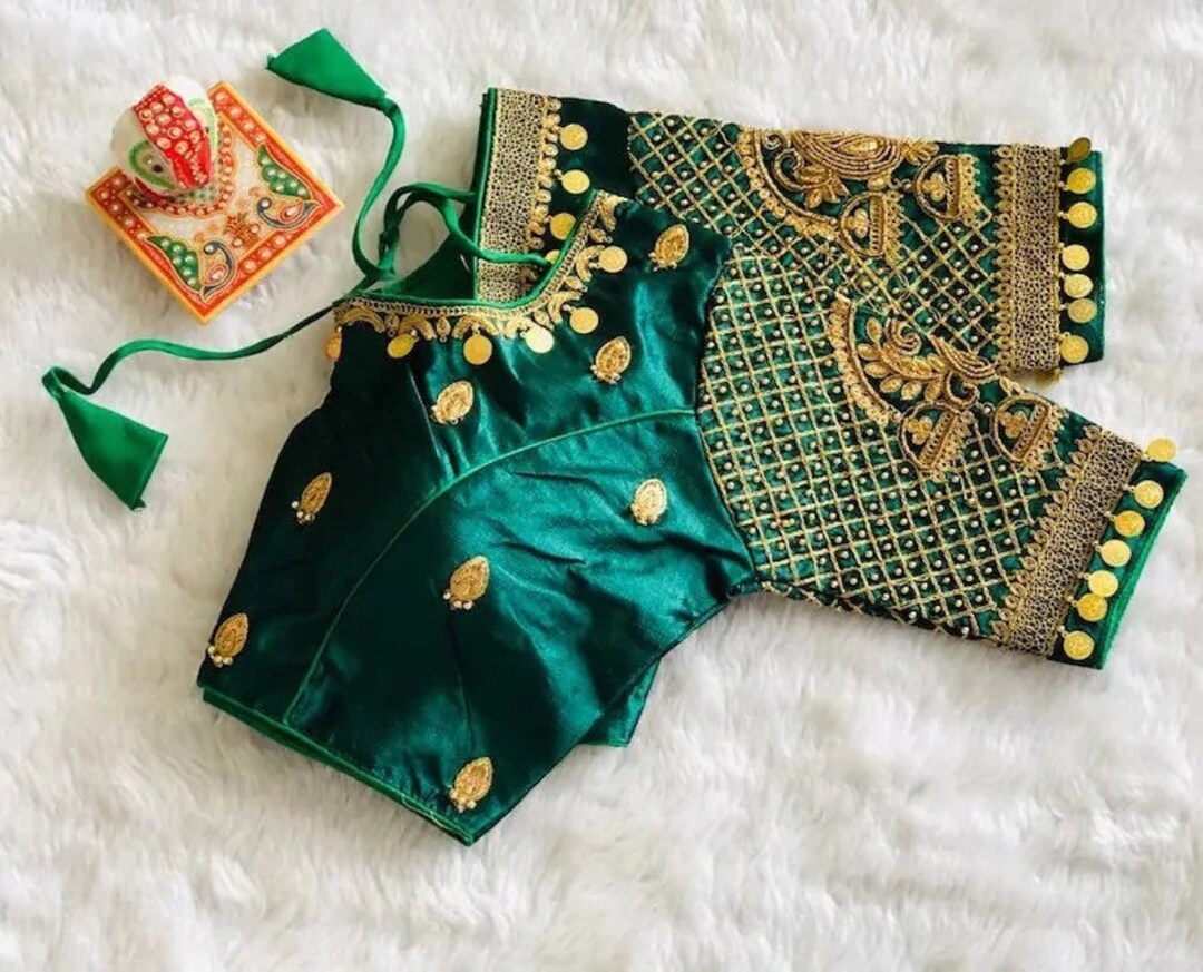 Maggam Work Blouse | Handmade Embroidery Blouse | Saree Blouse With ...